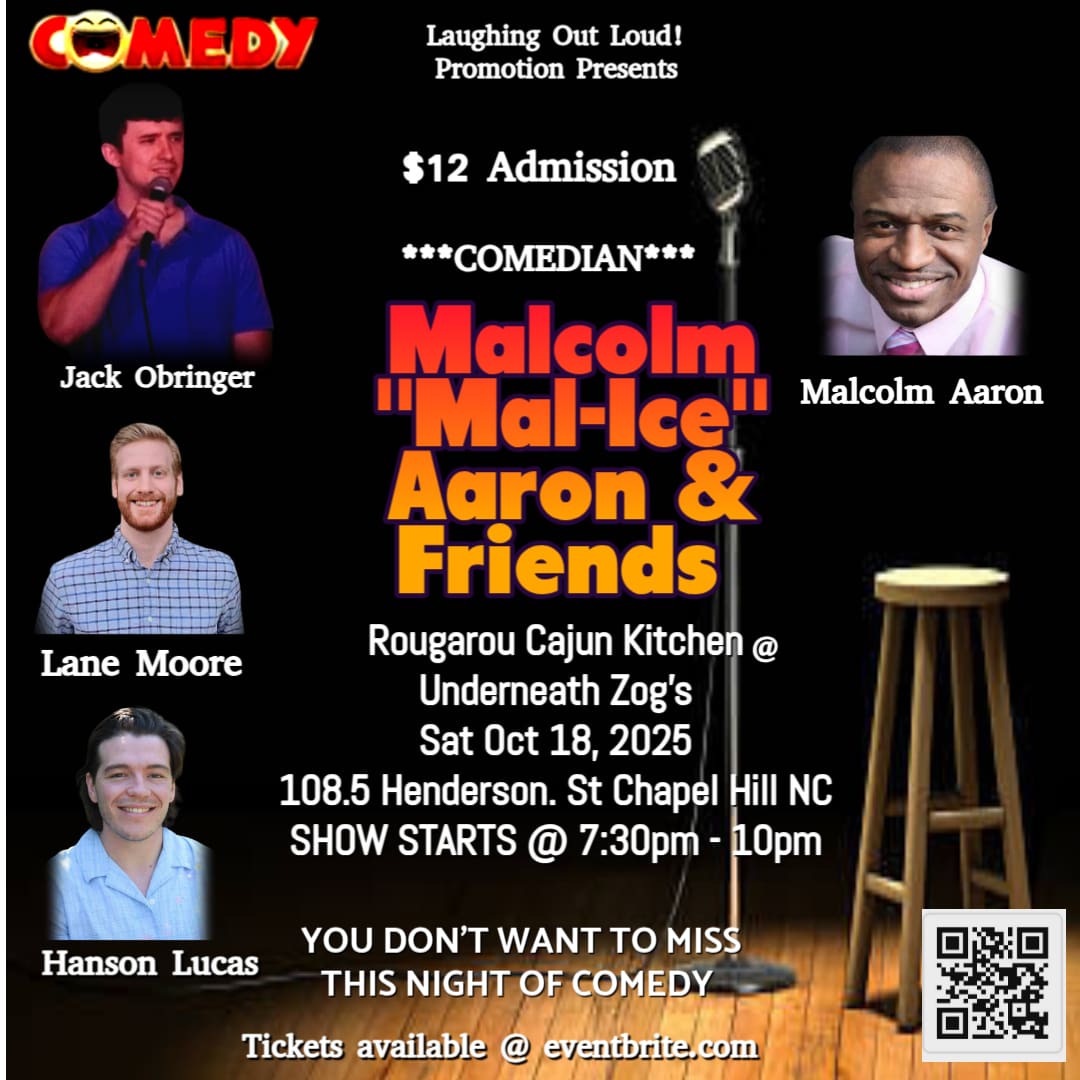 Stand up Comedy, Malcolm Mal-Ice Aaron & Friends - The Triangle Weekender